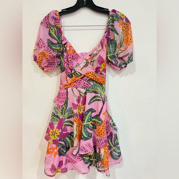 FARM Rio | Dresses | Farm Rio Inspired Floral Mini Dress Womens Size ...